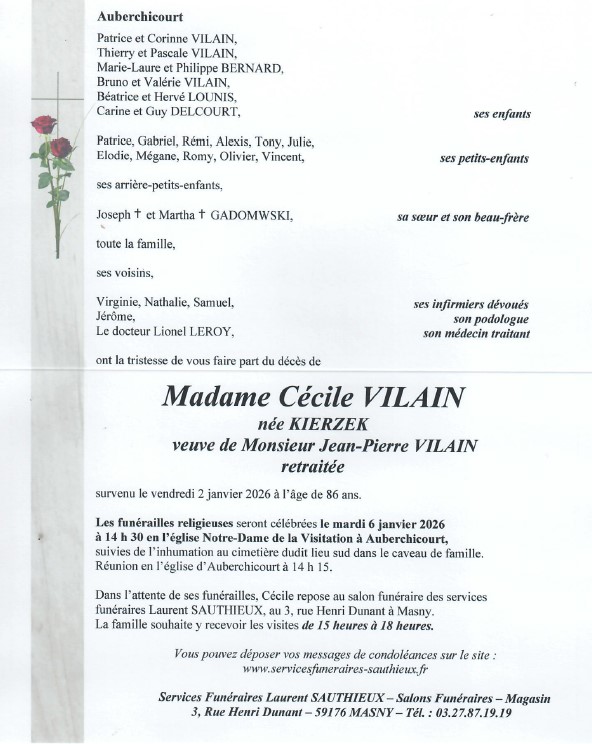 Cécile VILAIN – Services Funéraires Laurent Sauthieux